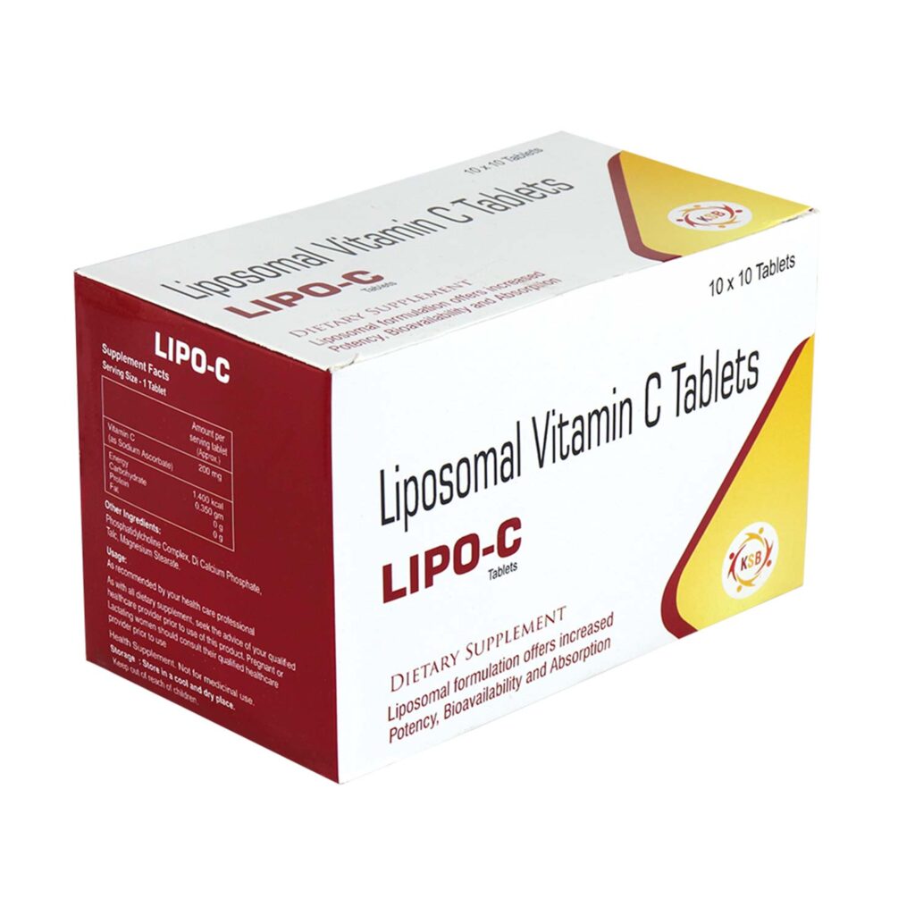 KSB LIPO C, Liposomal Vitamin C Tablets - FM Nutrition